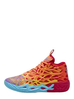 PUMA MB.04 Phoenix Basketball Shoes Red-orange Glow-fluro Orange Pes-purple