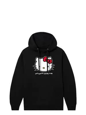 ANTI SOCIAL SOCIAL CLUB X Hello Kitty Weird Hoodie - Black