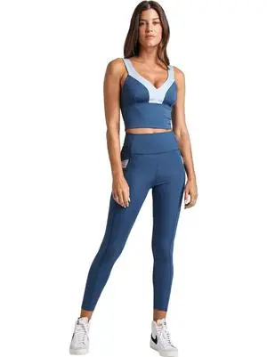 LOSANO Showstopper Longline Bra - Midnight/seamist