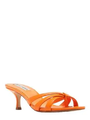 Steve Madden Cary Heeled Sandal Orange Patent