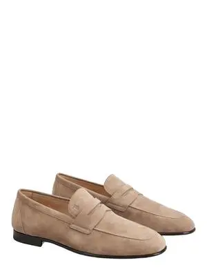 TOD'S Tod's Goatskin Suede Penny Loafer