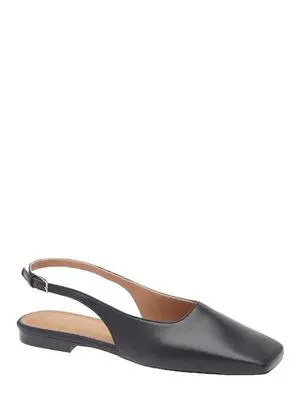 MANSUR GAVRIEL Mansur Gavriel Square-Toe Slingback Flat Black