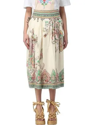 Etro Printed Midi Skirt - White