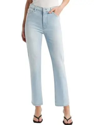 FRAME FRAME Le Sleek High Waist Ankle Straight Leg Jeans Float