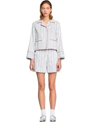 SANDRO Striped Shirt