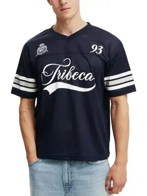 COTTON ON Graphic Box Fit T-shirt True Navy Tribeca