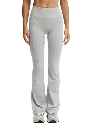 Cotton:on Active Ultra Soft Studio Flare Leggings Light Grey Marle