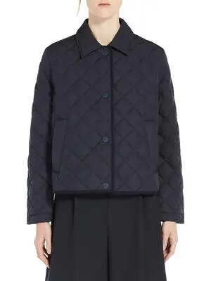 Max Mara Vadier Quilted Jacket - Navy