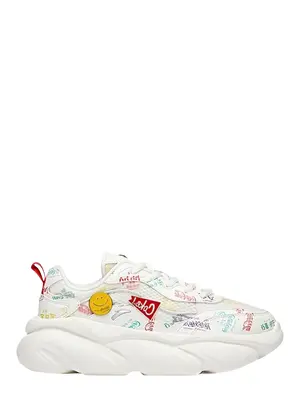 ANTA Coca Cola X Wmns Life Series 'meow Cat Paw' Sneaker - White