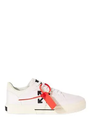 Off White Off-White Vulcanized Canvas Low-top Sneakers White Black