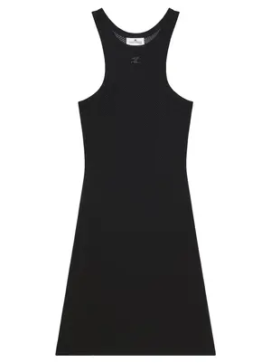 COURREGES Scuba Mini Dress - Black