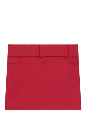 COURREGES Belted Mini Skirt - Red