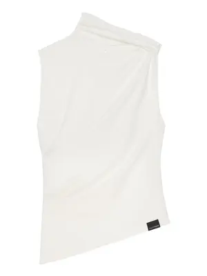 COURREGES Courrèges Draped Sleeveless Top White