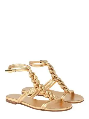 GIANVITO ROSSI Capua Sandals - Gold