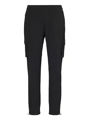 ARNE Utility Patch-pocket Shell Cargo Jogging Bottoms - Black