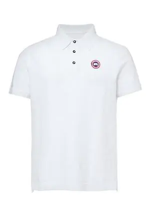 Canada Goose Beckley Logo-patch Cotton Polo Shirt - White