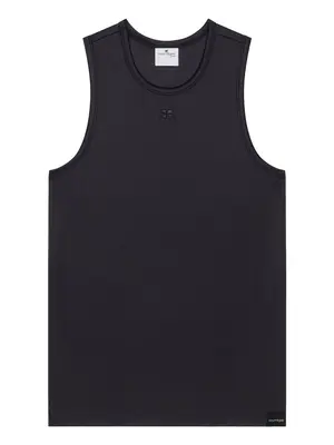 COURREGES Football Tank Top - Black