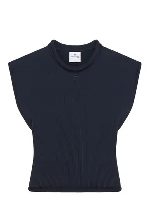 COURREGES Knitted Top - Black