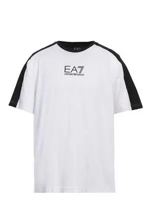 EA7 T-shirt Dark Size Cotton - White