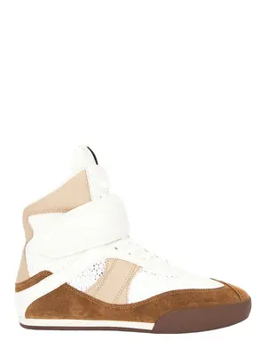 Chloé Kick High-top Sneakers - Natural Brown