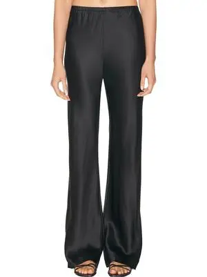 EAVES Loretta Silk Pants - Black