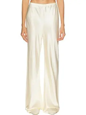 EAVES Loretta Silk Pants - Ivory