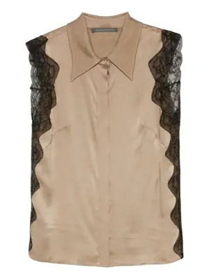 ALBERTA FERRETTI Alberta Ferretti Lace-Panel Shirt