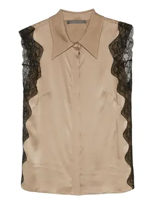 ALBERTA FERRETTI Alberta Ferretti Lace-Panel Shirt
