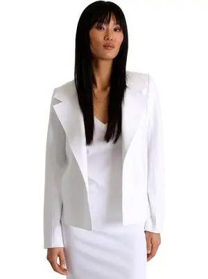 Shan SHAN Classic Fitted Blazer White