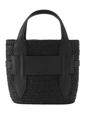 Helen Kaminski Lipari Raffia Tote - Charcoal/black
