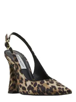 Steve Madden Steve Madden Blare Slingback Pointed Toe Pump Leopard
