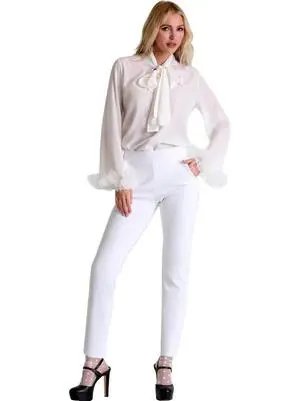 Shan SHAN Tapered Trouser White