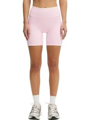 Cotton:on Active Ultra Soft Side Pocket Bike Short - Cherry Dream Tipping