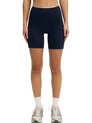 Cotton:on Active Ultra Soft Side Pocket Bike Short - Prep Sport Navy Tipping