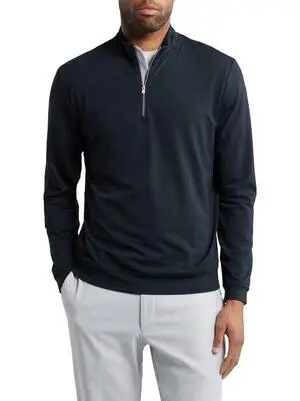 Johnnie-o Motion Performance Quarter Zip Pullover - Black