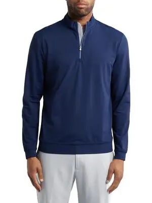 Johnnie-o Motion Performance Quarter Zip Pullover - Navy
