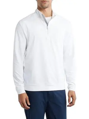 Johnnie-o Motion Performance Quarter Zip Pullover White