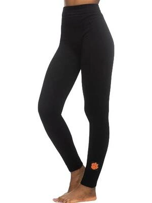 ZOOZATZ Clemson Tigers Fleece Leggings At Nordstrom Black