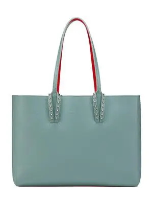 CHRISTIAN LOUBOUTIN Cabata Small Leather Tote Green