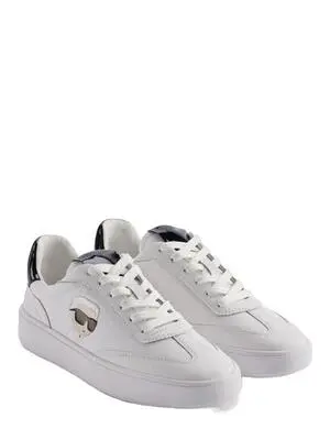 Karl Lagerfeld Paris Karl Lagerfeld Sumava Logo Appliqué Sneakers - Bright White/ Black