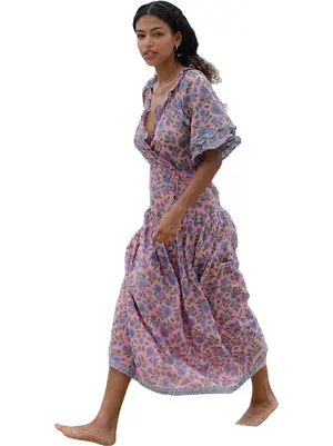 Saylor Alesta Wrap Dress - Floral