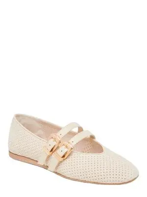 Dolce Vita Dolce Vita Baylee Mary Jane Flat Bone Perforated Suede