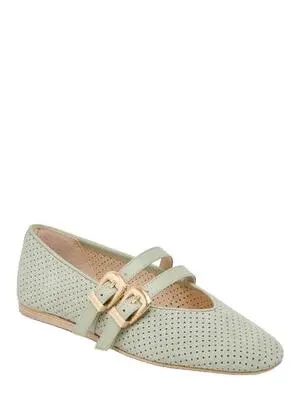 Dolce Vita Dolce Vita Baylee Mary Jane Flat Jade Perforated Suede