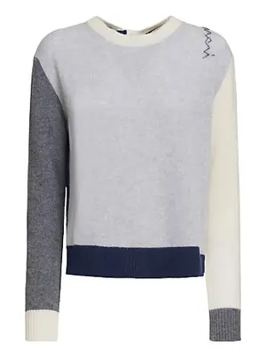 Marni Logo-embroidered Cashmere Jumper - Sodium