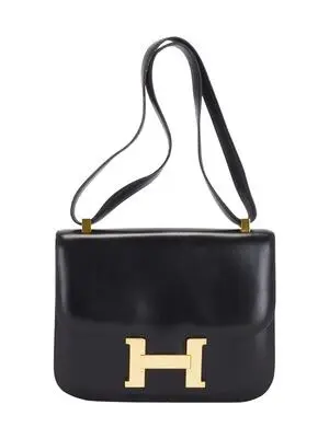 Hermès 1976 Box Constance 23 Shoulder Bag - Noir