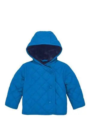 PRIMARY Quilted Fleece-lined Puffer Jacket - Blueberry