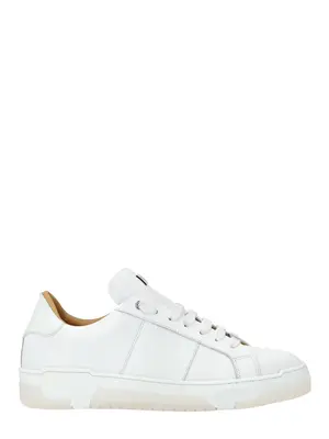 Philipp Plein Monogram Leather Sneakers - White