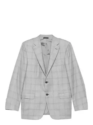 Brioni Checked Blazer - Grey