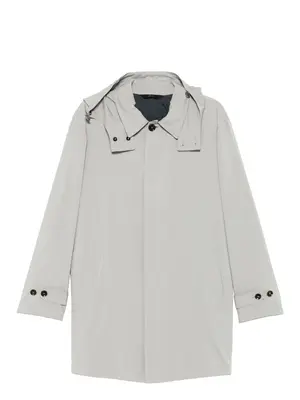 Brioni Trench Coat Parka - Grey