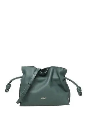Loewe Mini Flamenco Clutch Bag Green